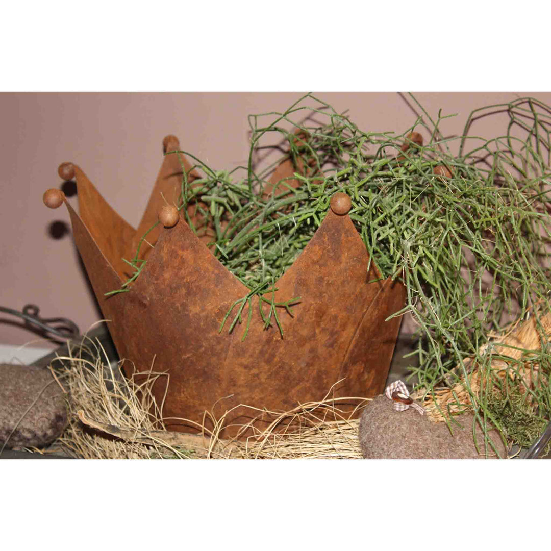 Rost Deko Krone Übertopf – Rostikal